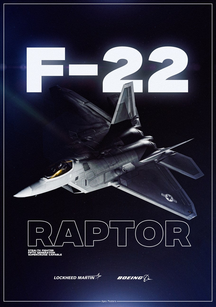 F-22 Raptor Poster – Apex Posters