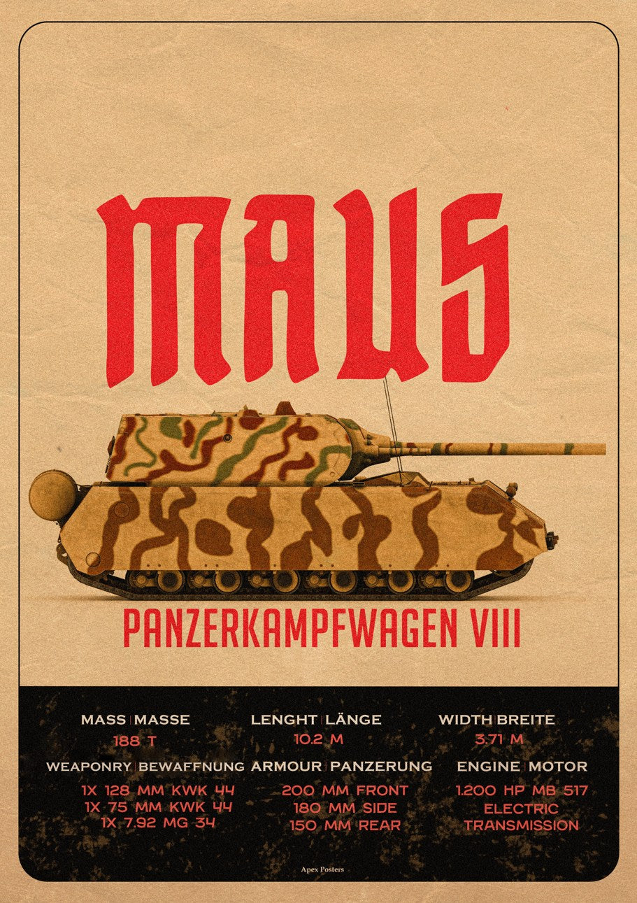 Maus Tank Poster – Apex Posters