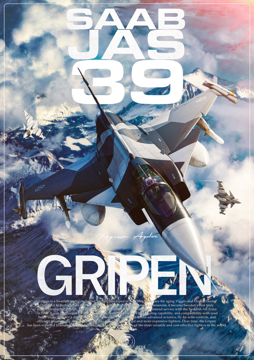 JAS 39 Gripen Poster – Apex Posters