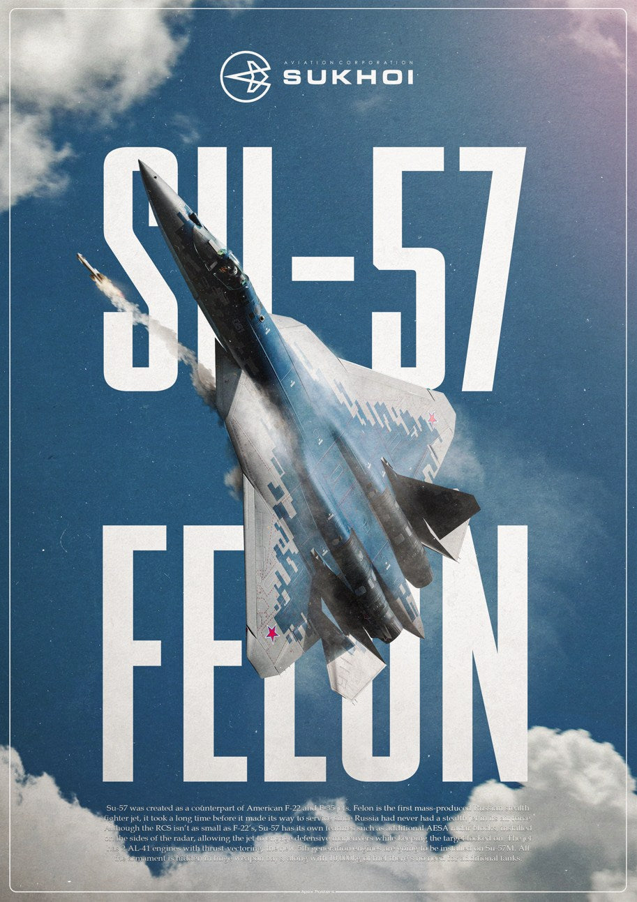 Su-57 Felon Poster – Apex Posters