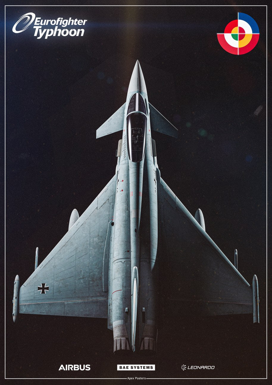 Eurofighter Typhoon Minimalism Poster (2 Variants) – Apex Posters