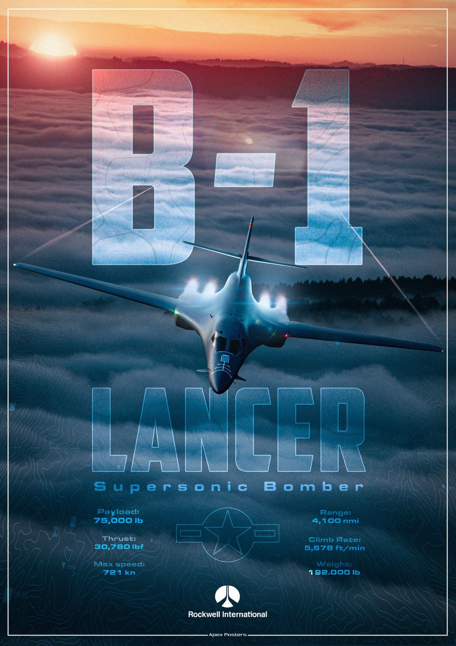 B-1 Lancer Poster – Apex Posters