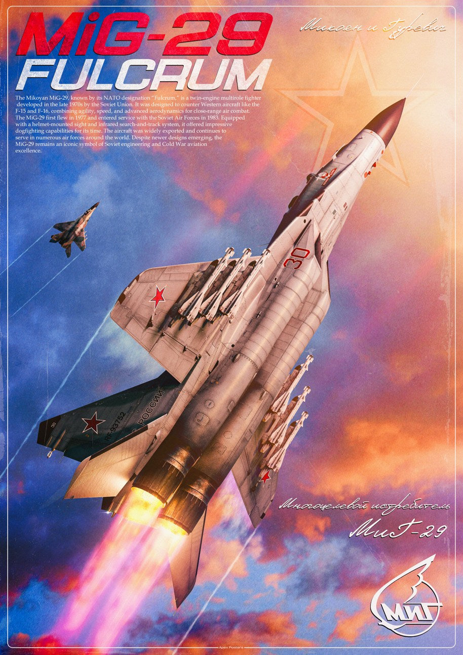 MiG-29 Fulcrum Poster – Apex Posters