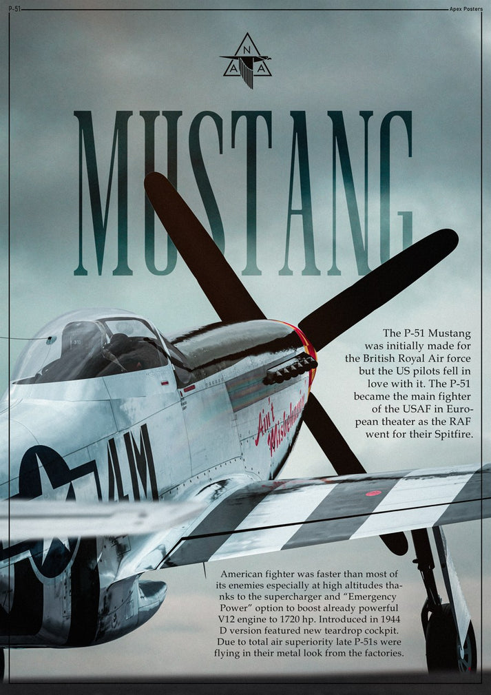 P-51 Mustang Poster – Apex Posters