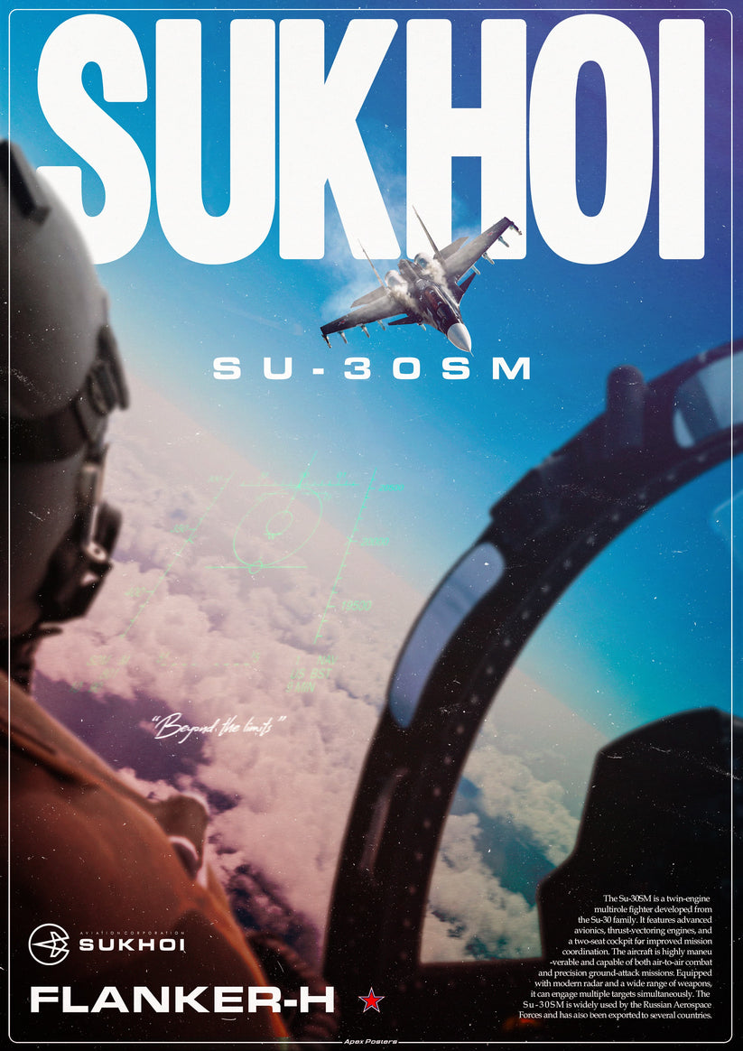 Su-30SM Poster – Apex Posters